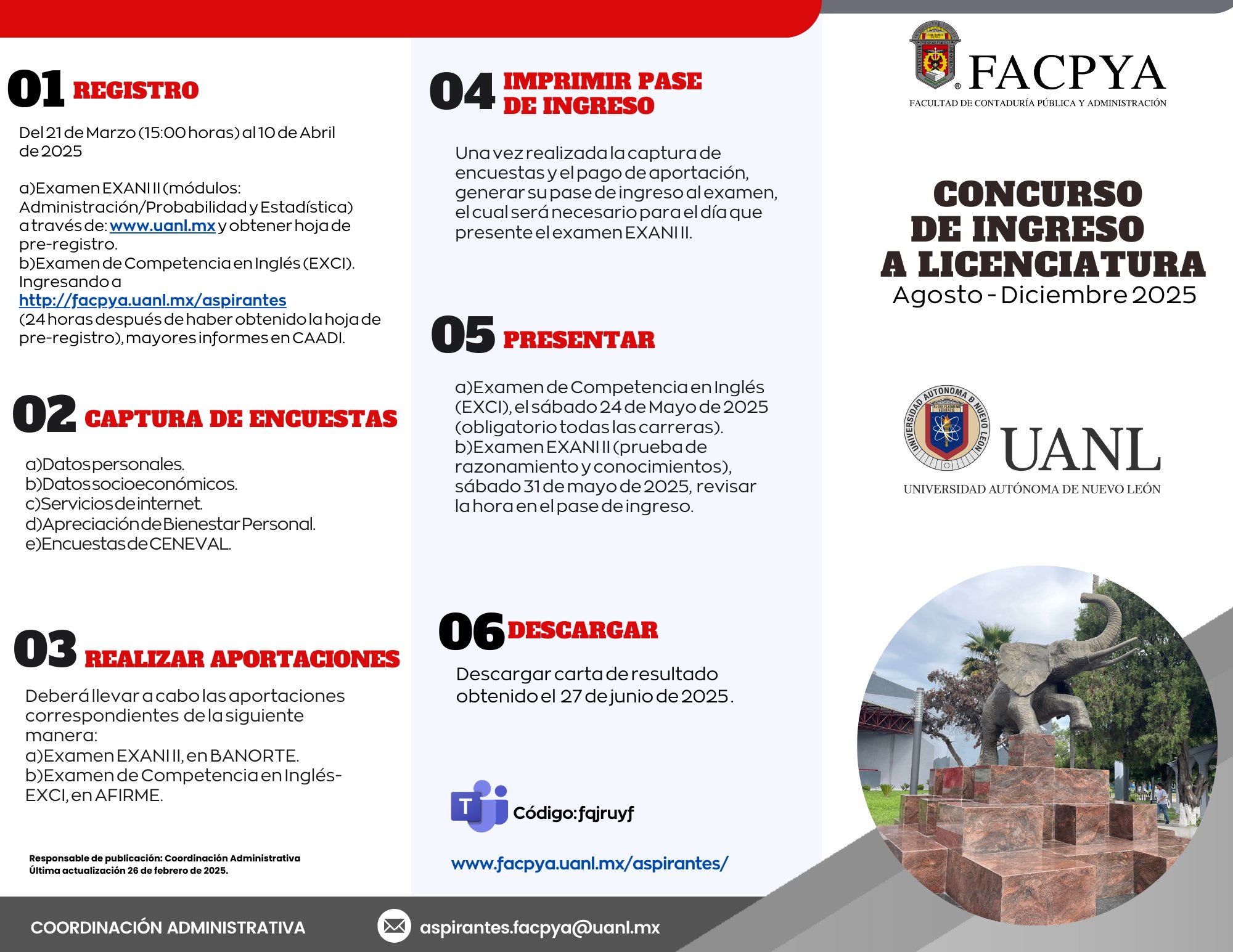 Uanl Facpya Logo Universidad Autónoma De Nuevo León UANL Facultad De