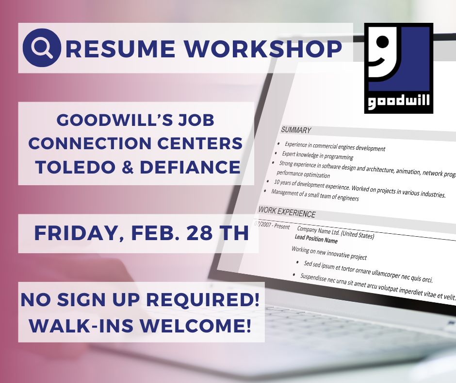 Goodwill Resume Maker When You Know It's Time To Find A New Job