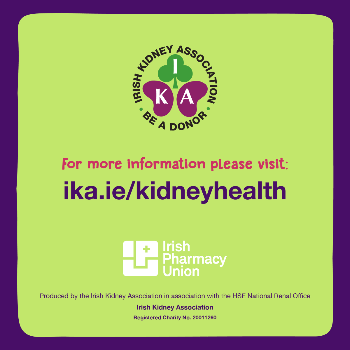 Irish Kidney Association Logo Cancer Patients Need Clarity On