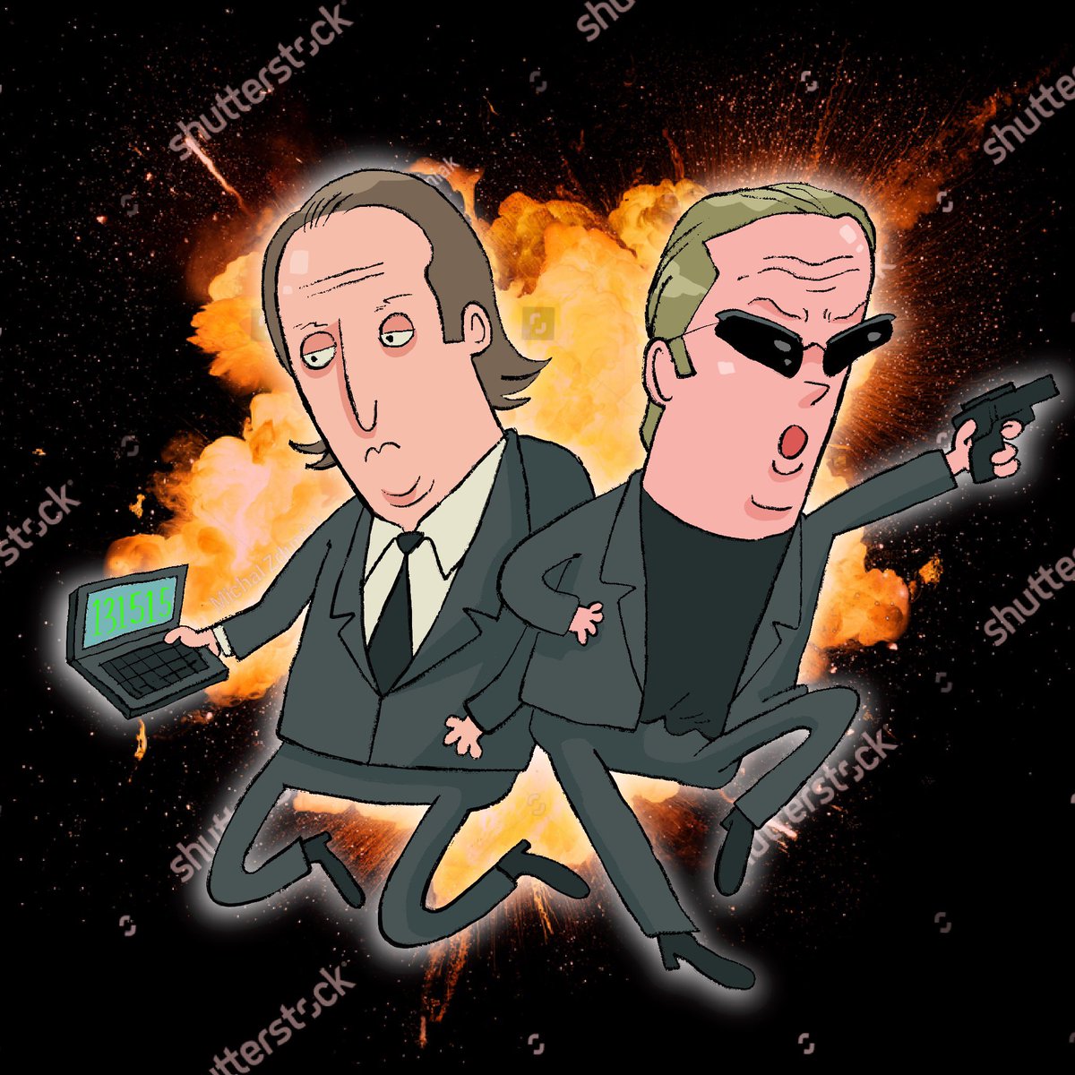 「special agent decker and master code bre」|greerのイラスト