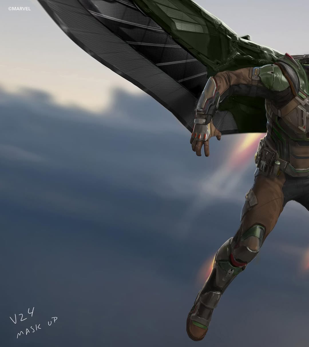 Captain America 2 Falcon Concept Art