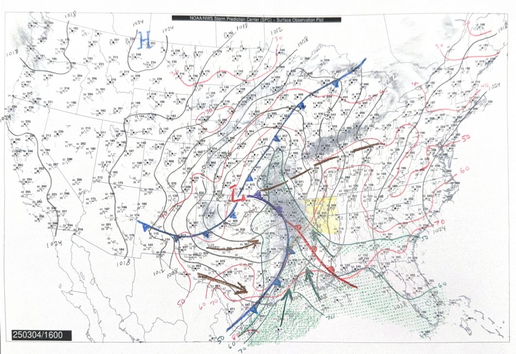 Surface Weather Analysis Chart