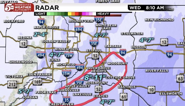 Kstp Radar Jonathan Yuhas On X: "Light Snow Today Moves Into MSP After