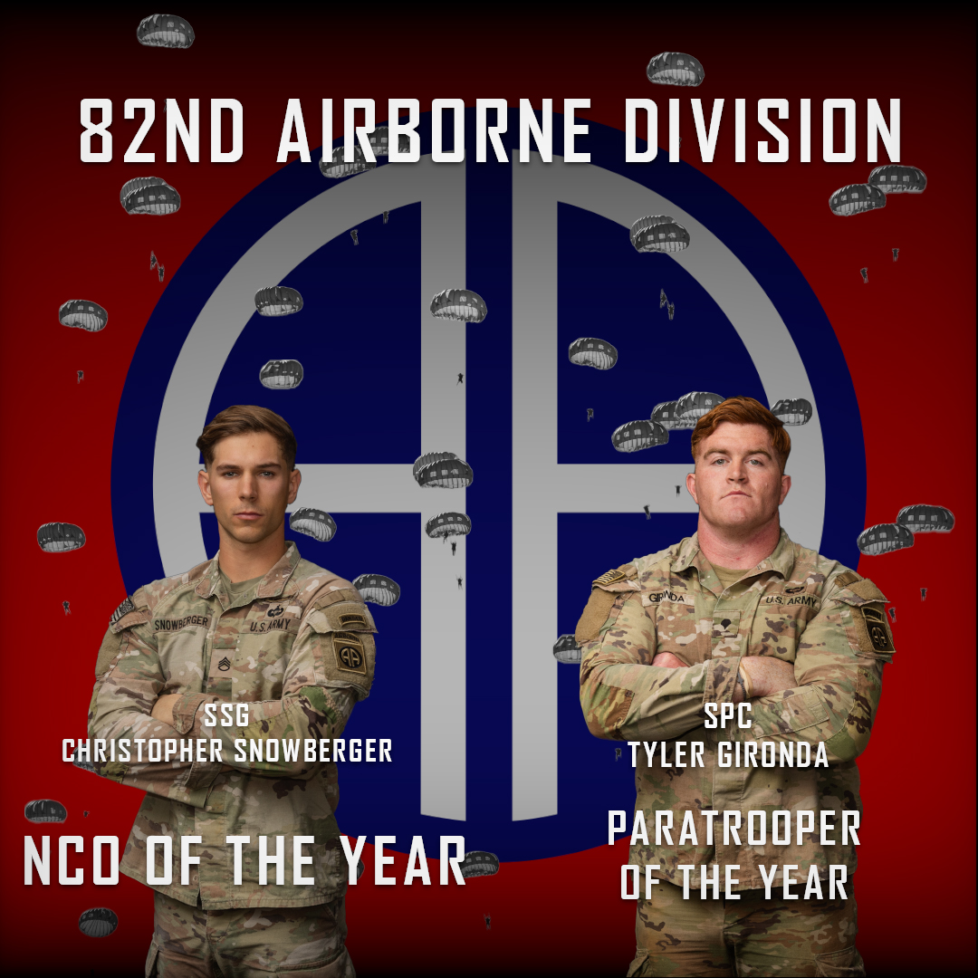 As part of the Division Best Squad Competition, one NCO and Paratrooper ...