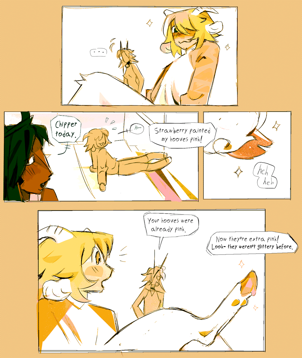 「bwomp 」Hooved peets 🐑🐐🐄の漫画