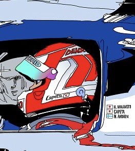 「HANSはcapetaの始まった2003年からF1に導入されました。開幕前に連載」|曽田正人め組の大吾救オレ12巻8/12のイラスト