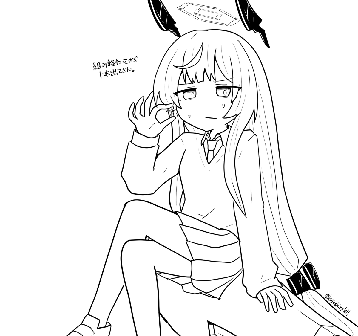 「ハレちゃんのこれで生きていけるアクスタほしい 」黒白＠C106土曜西ひ-01aの漫画