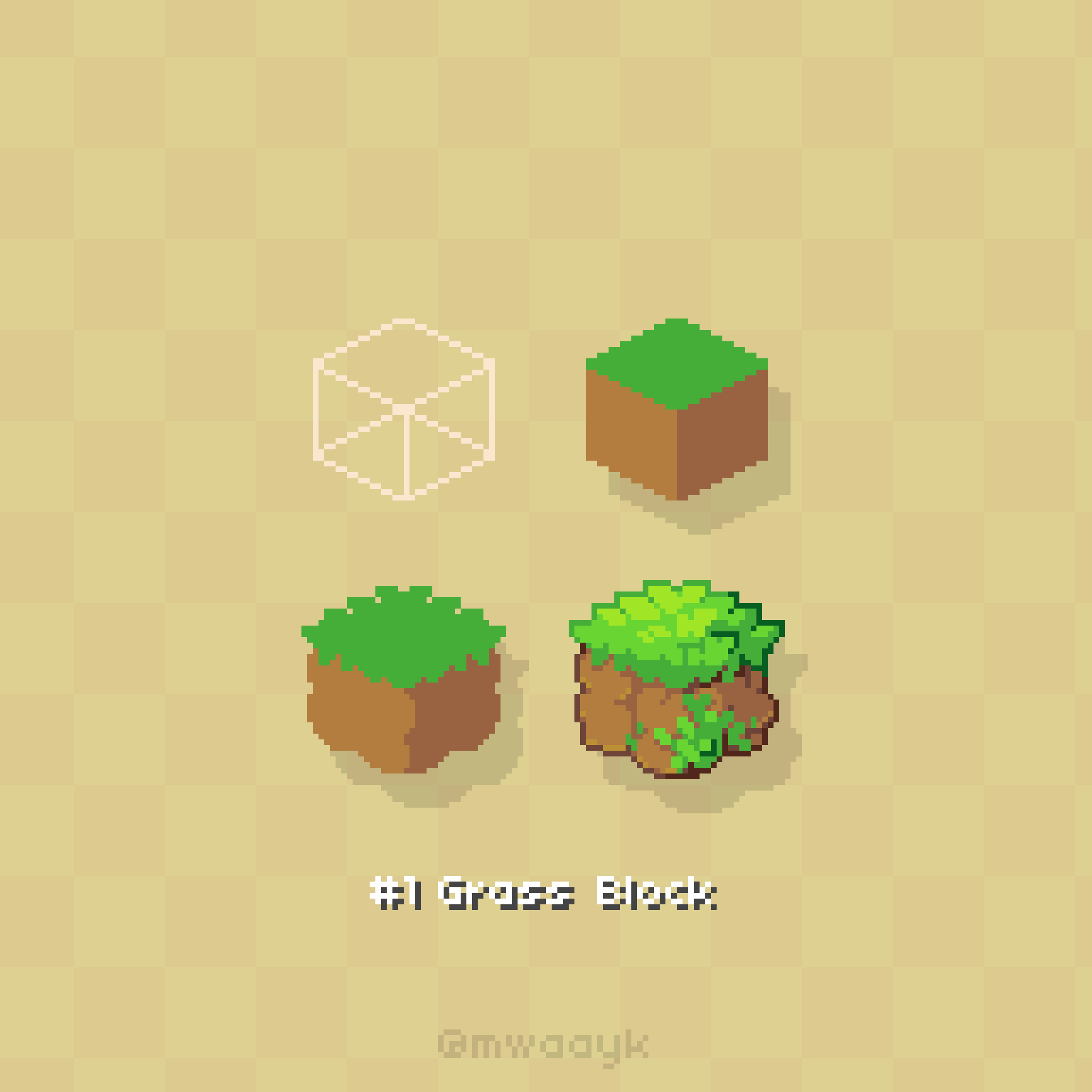 Minecraft Grass Block Logo