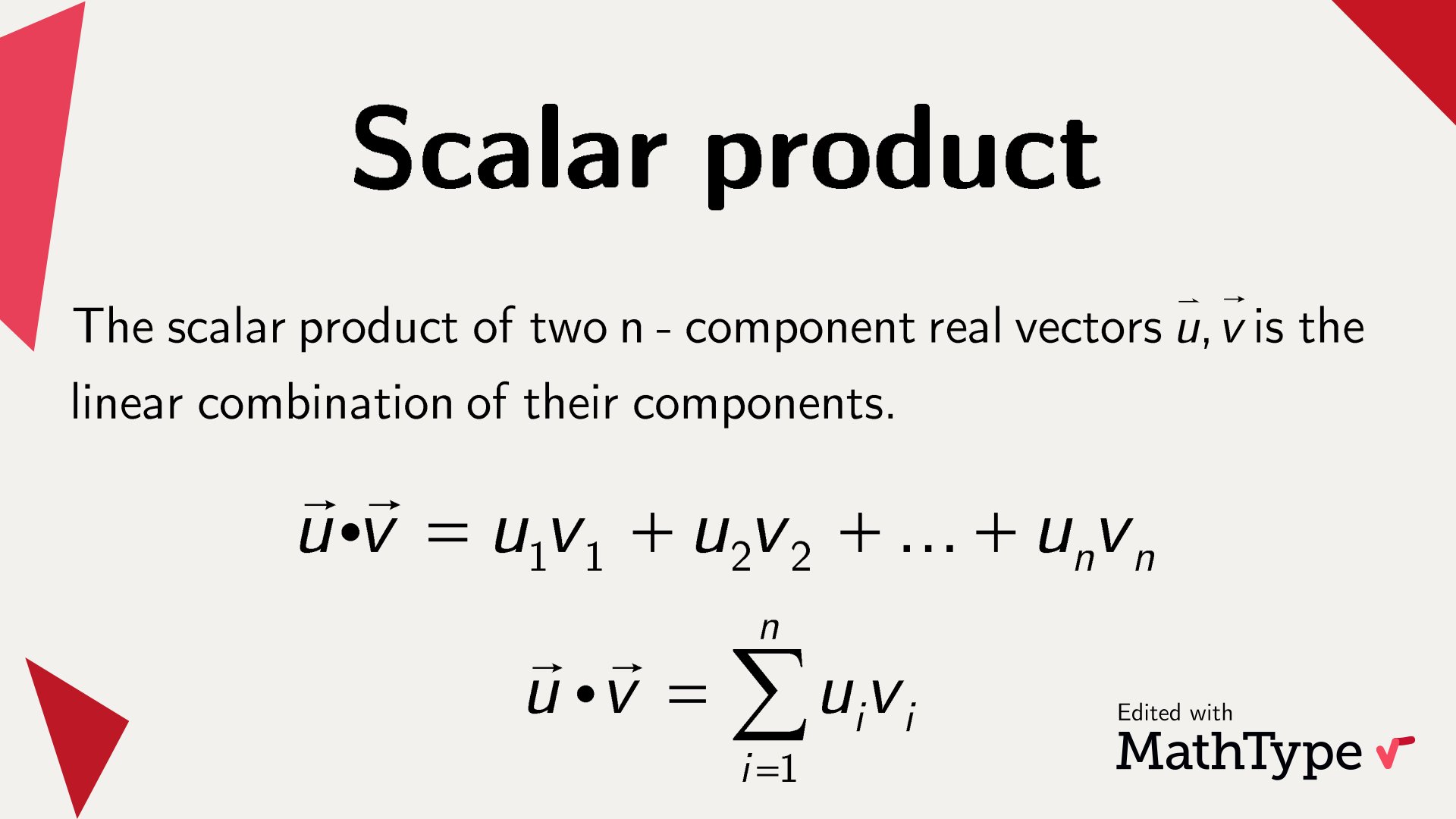 Scalar Product Equation Vector Geometry Newest Determining Parallelism