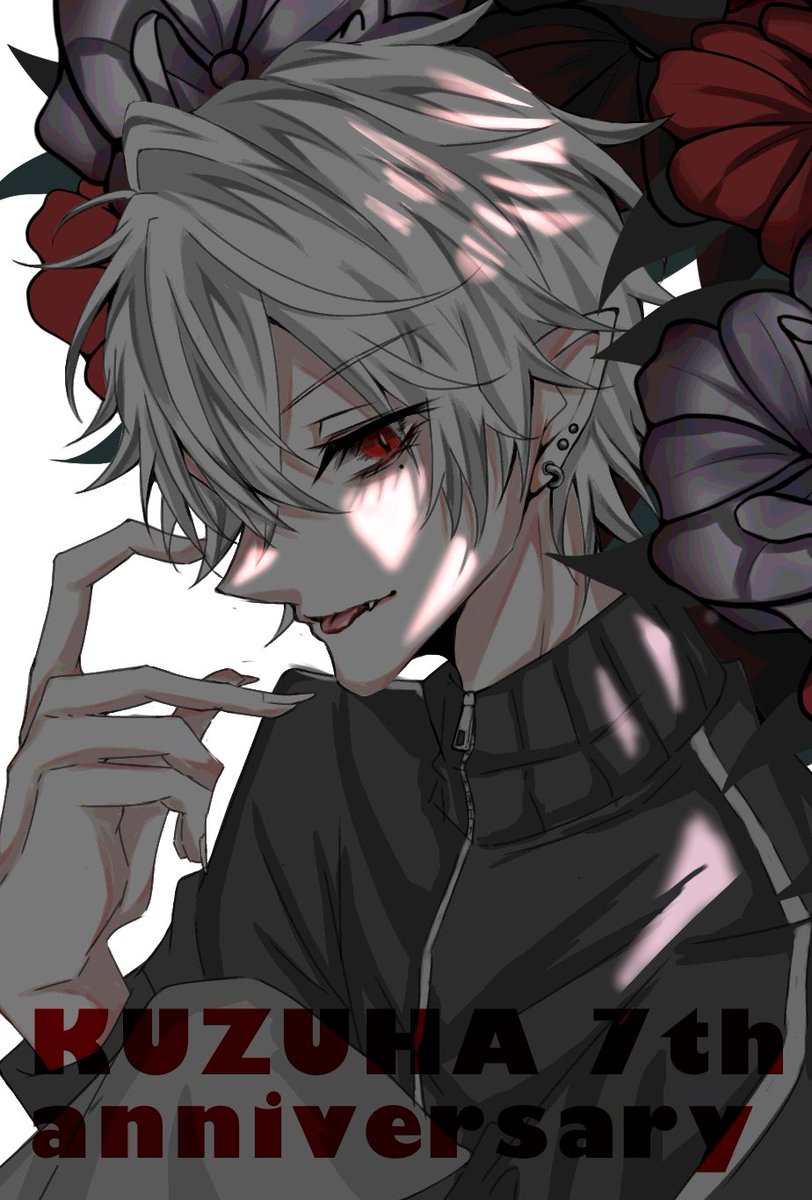 葛葉(にじさんじゲーマーズ) 「#KuzuArt#葛葉7周年7周年おめでとう!これからも輝き続ける君を応援してま」|芥のイラスト