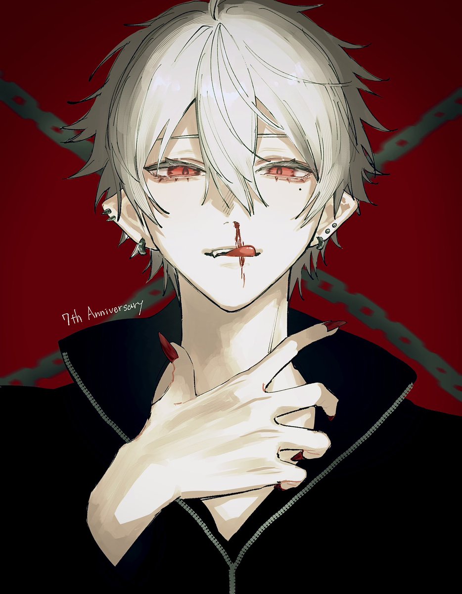 葛葉(にじさんじゲーマーズ) 「おめでとうありがとう!!! #葛葉7周年 #KuzuArt 」|ヤシダのイラスト