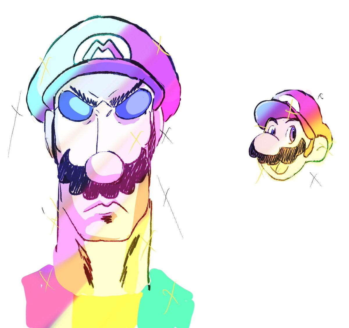 マリオ 「This is my Invincible war oc his name is」|Chreestのイラスト