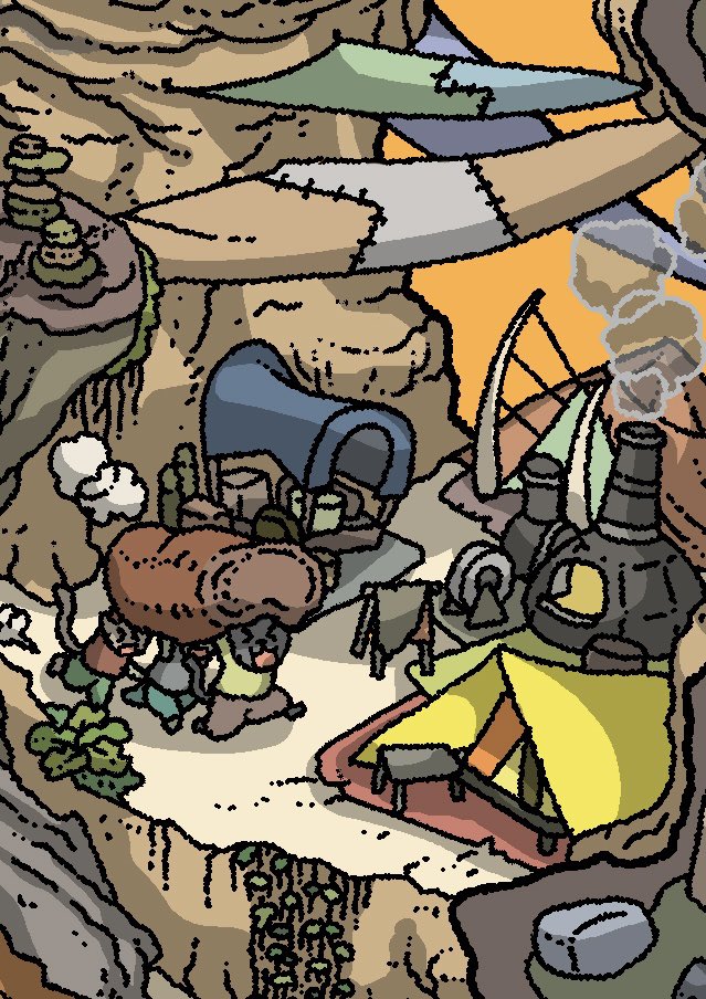 「スナノリュウセイがどこにいるか分かるかなー?#モンハンワイルズ #MHWs #M」|gozz/ごず🏝のイラスト