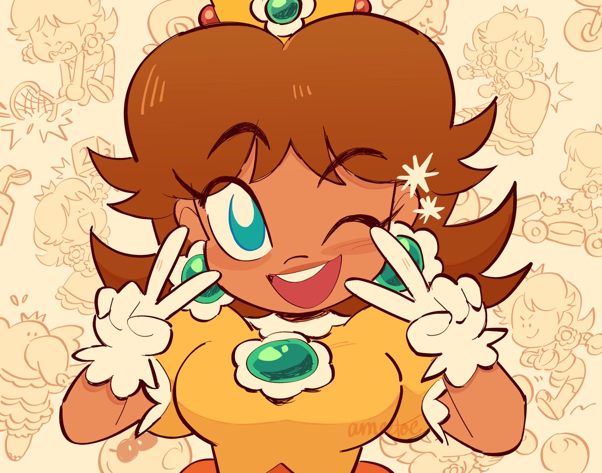 デイジー姫 「happy #mar10day , i drew daisy lol 」|amie sanchezのイラスト