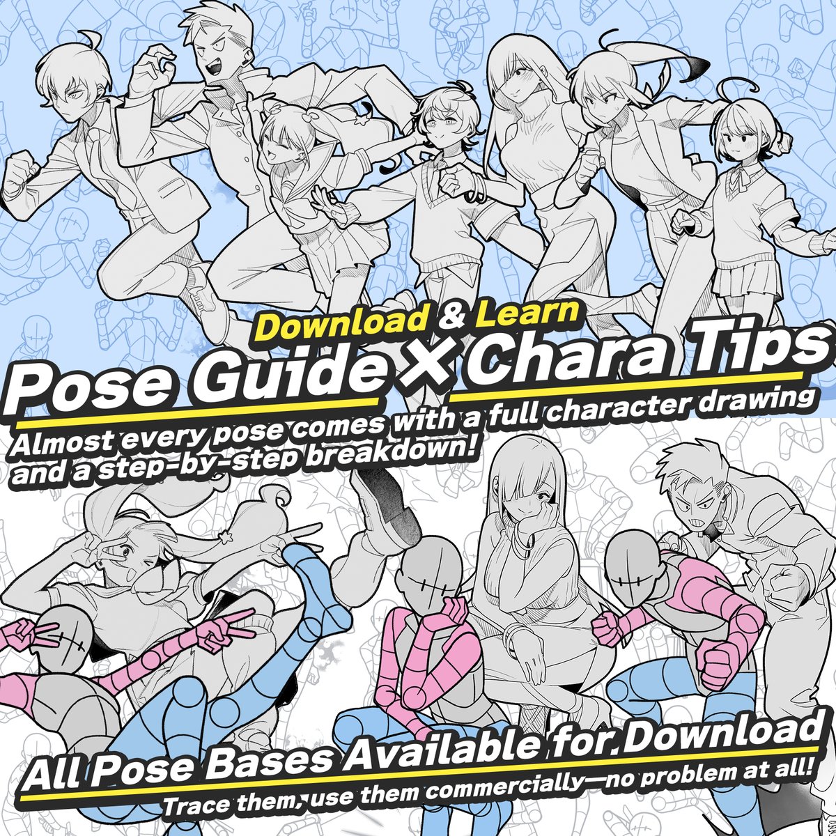 「Finally『KawaiiSensei How to Draw Character Poses』 is officia」KawaiiSensei@ポーズ本発売中📖の漫画