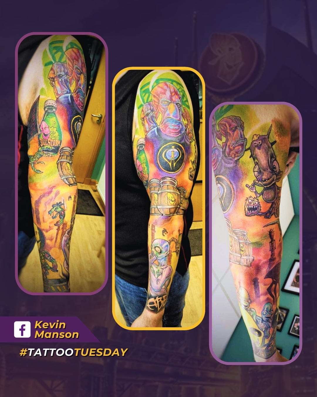 Kevin Tattoos New Tattoo 🐍 | TikTok