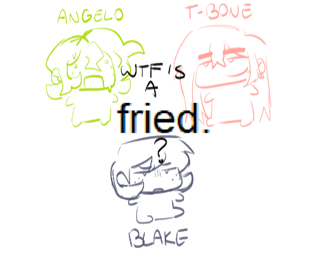 so, what is fried? "fried" is the name of my oc universe! the way that ...