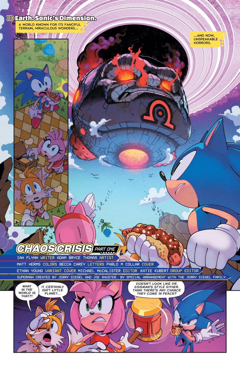 「Here's preview pages for the first issue of the #DCxSonic co」Tails ...