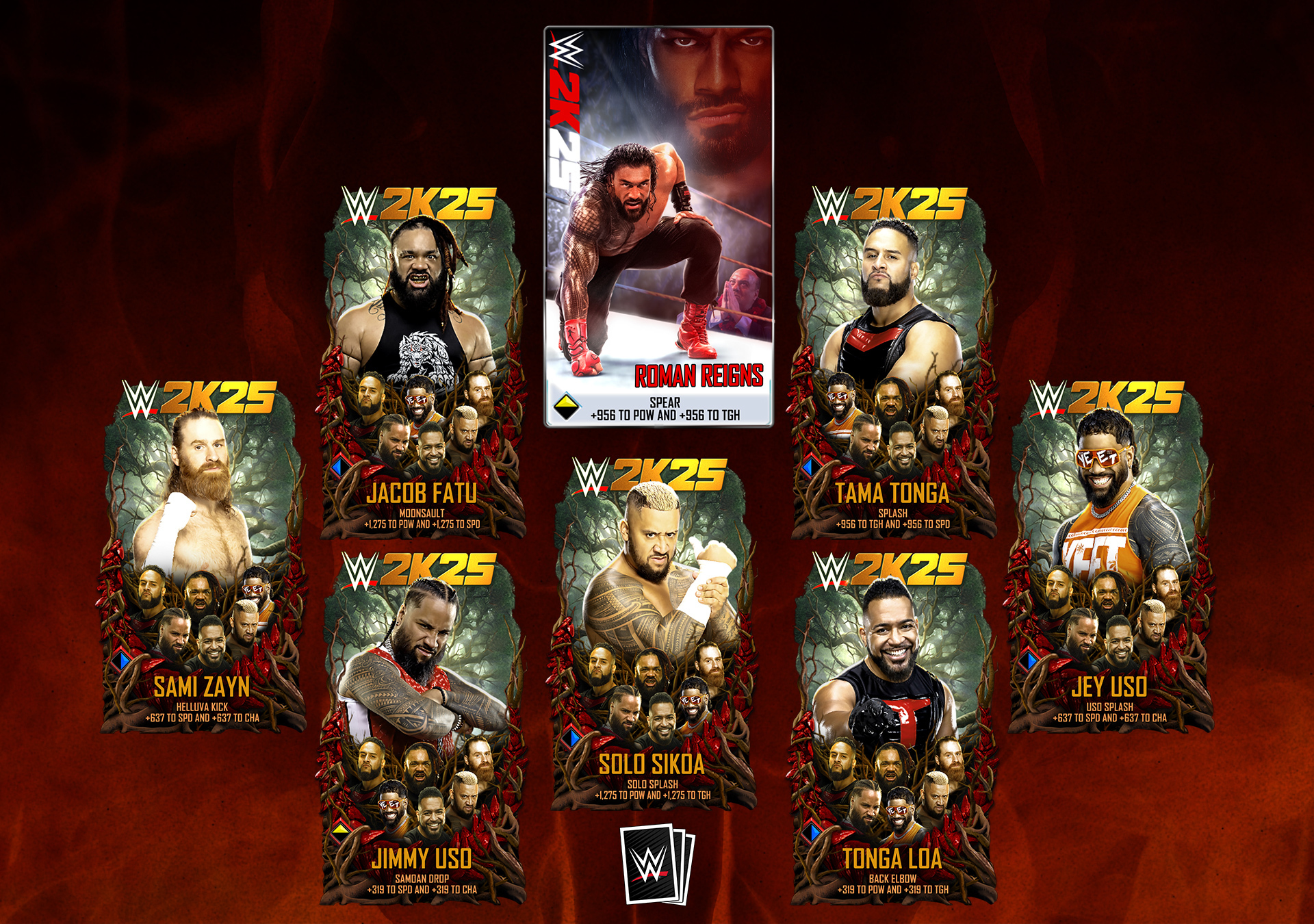 WWE 2K25: WWE SuperCard 2K25 Bloodline Cards – WWE 2K Support