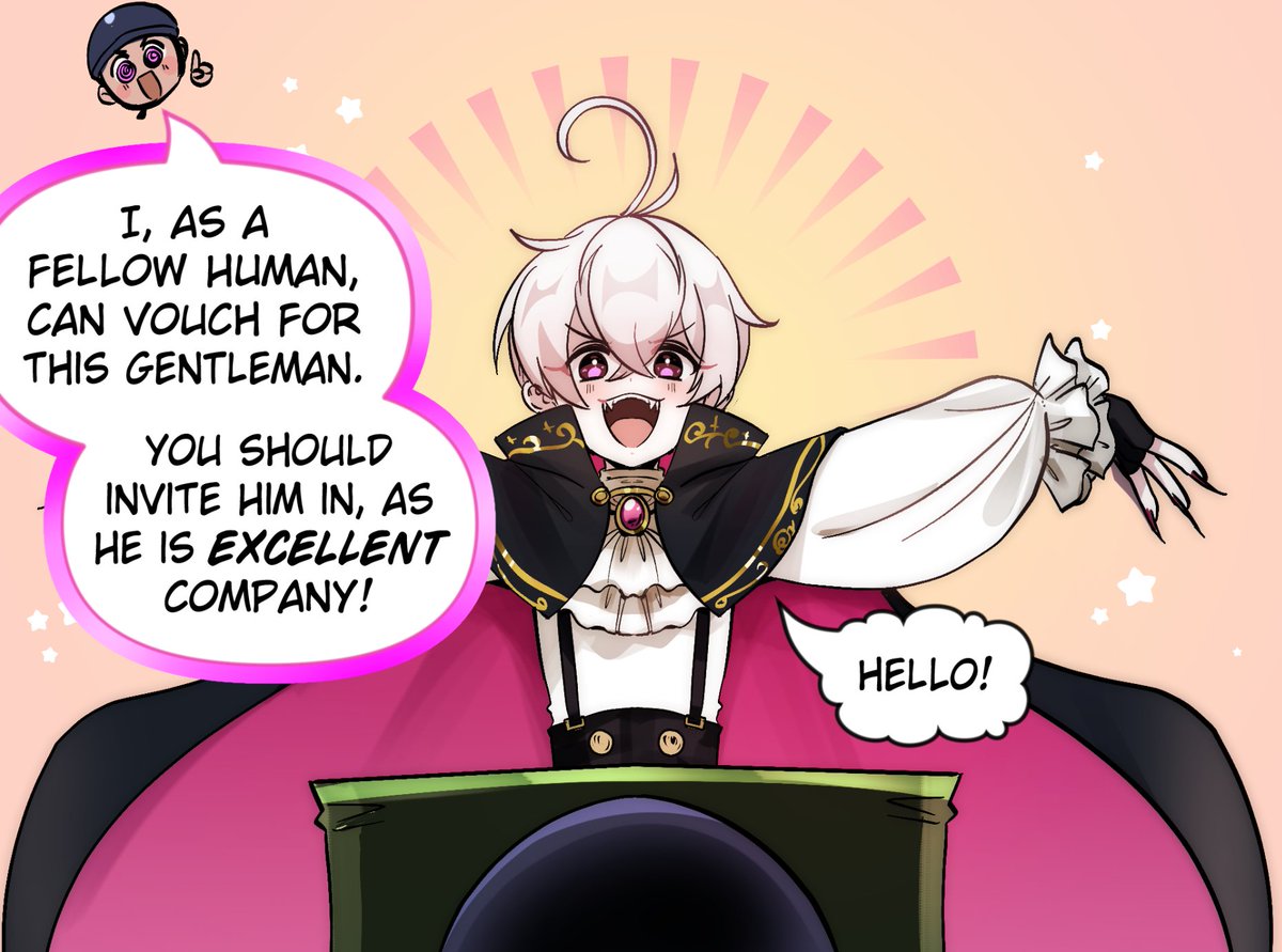 「I wrote a comic about a femboy vampire #2 」Merryweather Comicsの漫画