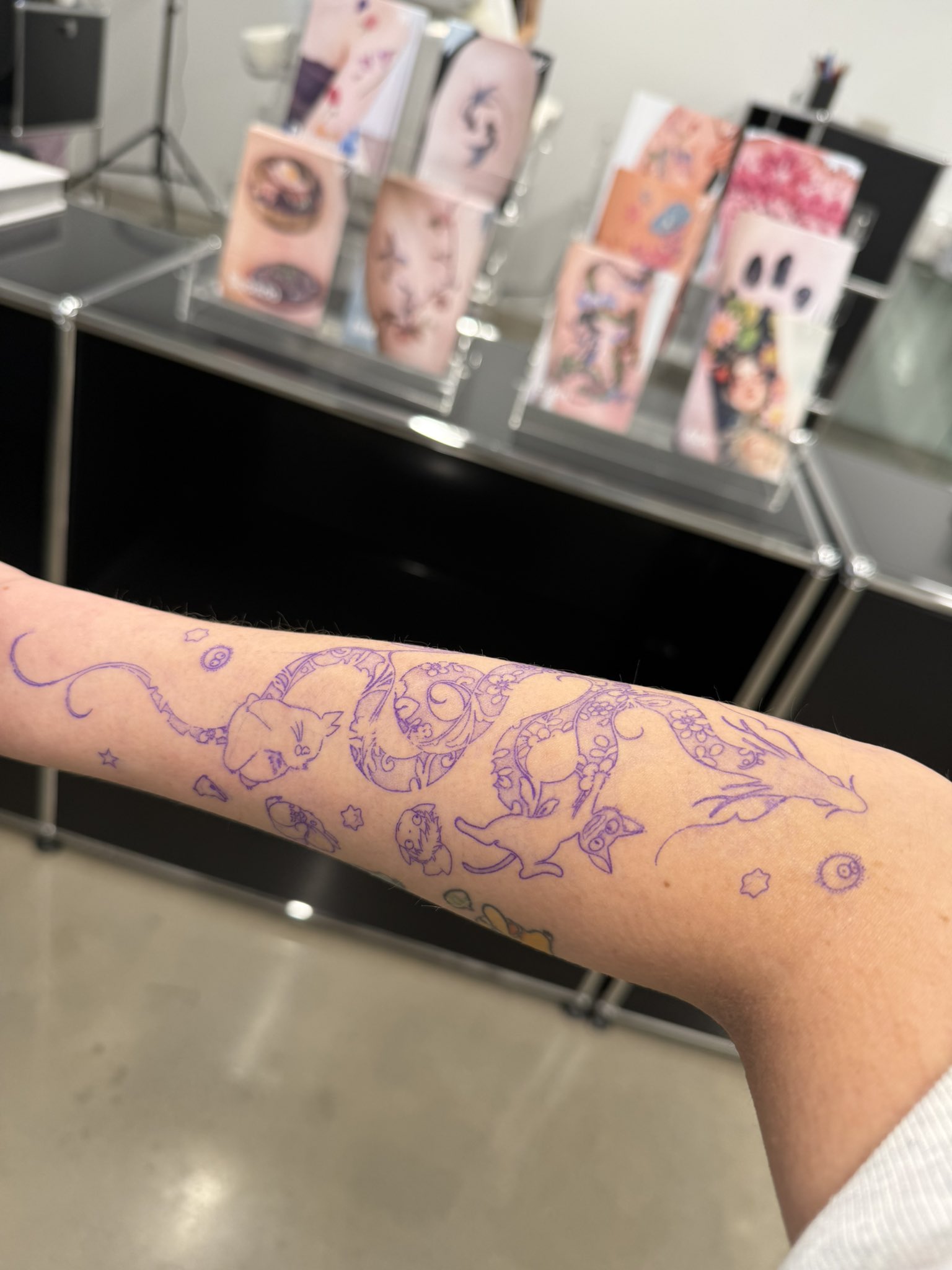 Nervous Tattoos Premium Photo | Making New Tattoo. Scared Dark Haired