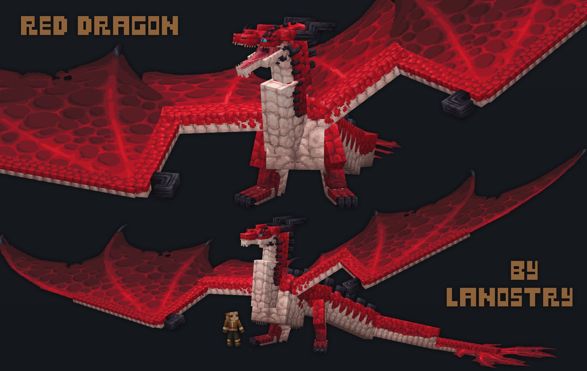 Red Dragon Minecraft Skin Fire Dragon Dragon Texture NovaSkin