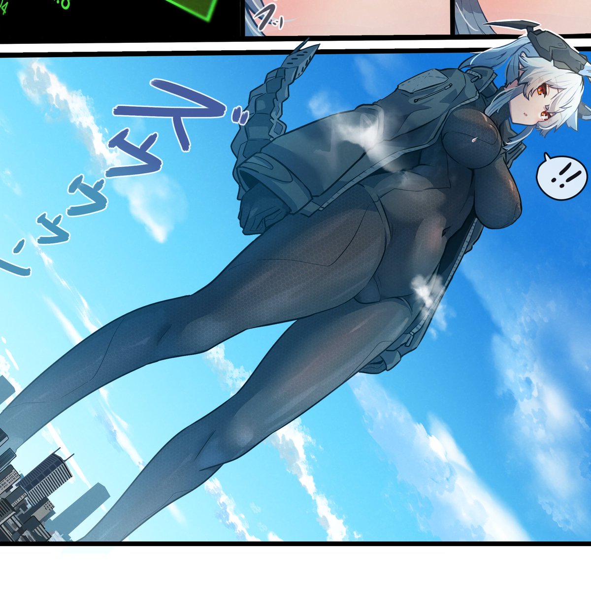 「ぴちすーで都市を蹂躙するM004さんを配信中です! (再掲) 」夏風シグレの漫画