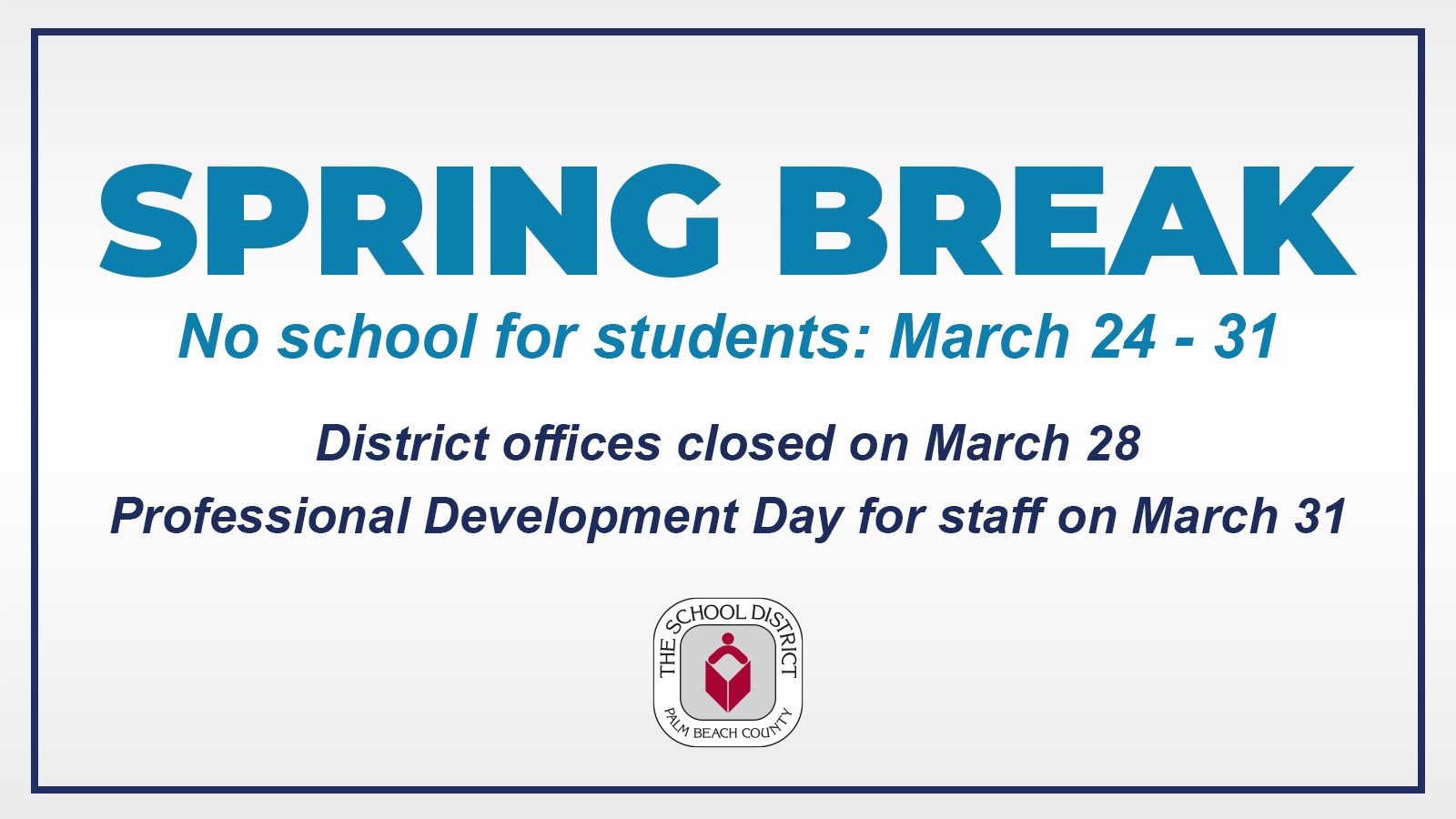 Palm Beach County School District Logo