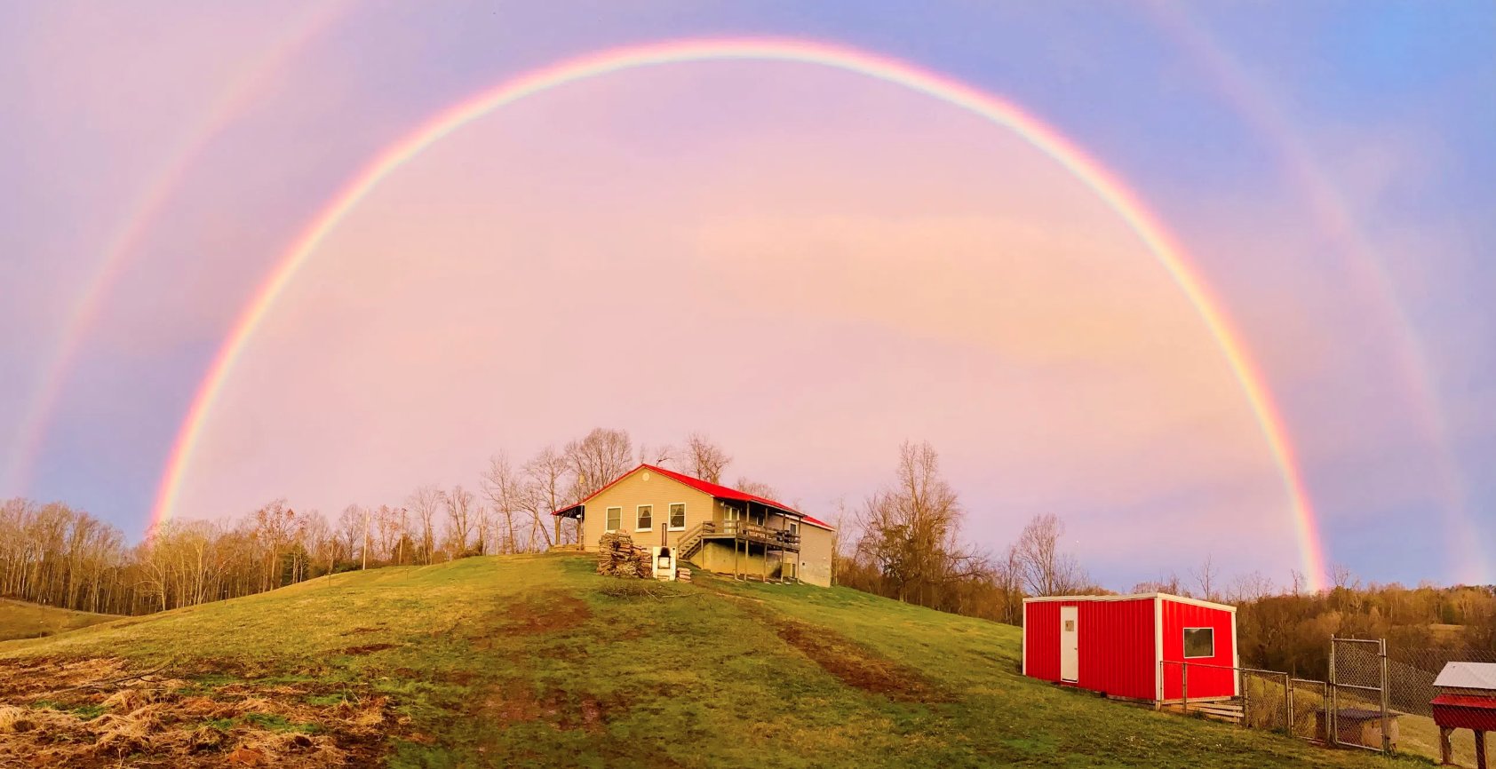 Watch Rare Double Rainbow Spotted In Virginia Wnct Eye Candy: Hublot