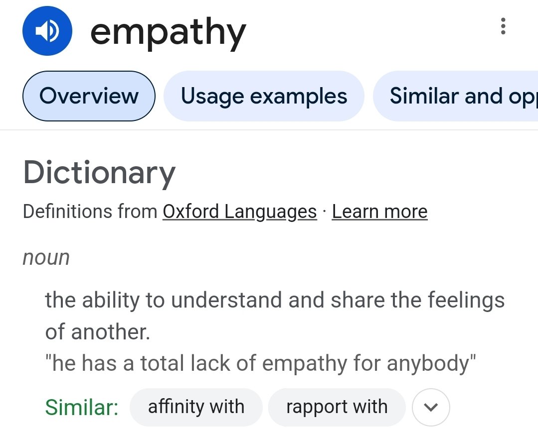 Empathy Definition Meaning Synonym Dictionary Of Emotions: Words For