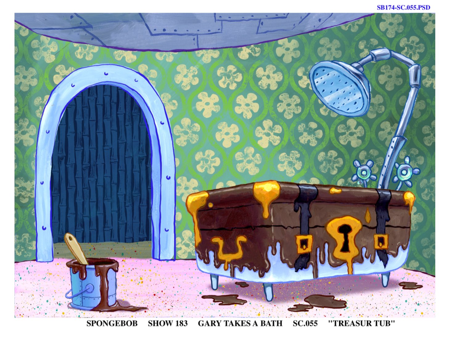 Spongebob Taking A Bath