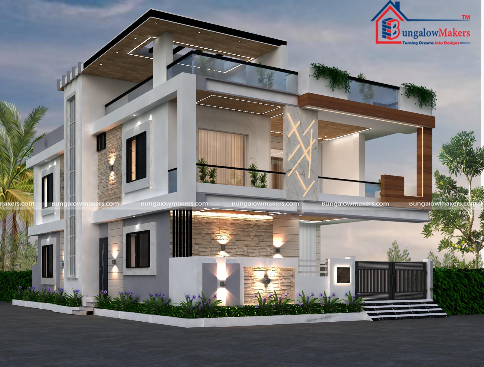 Modern Elevation Bungalows