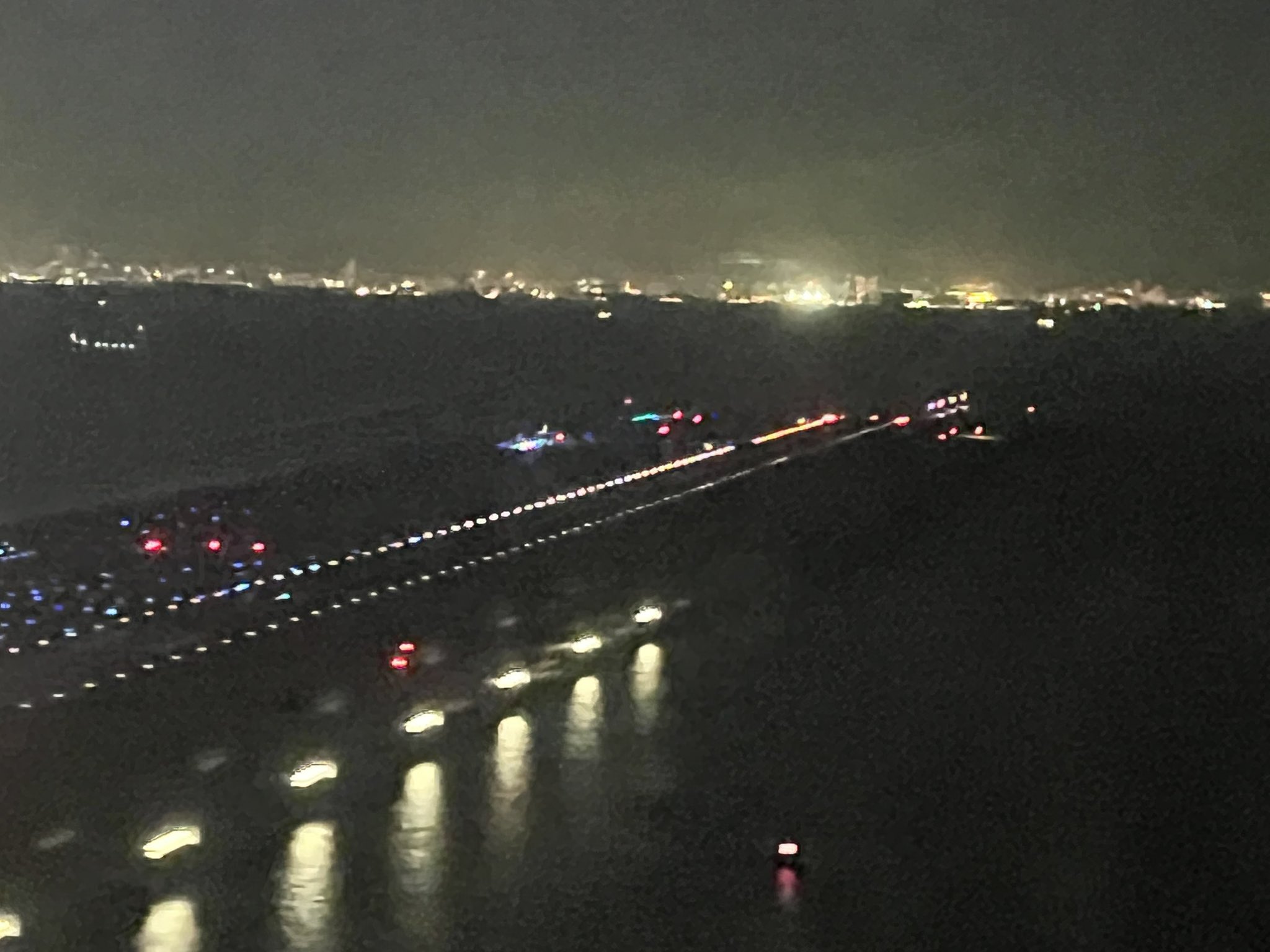 Boeing Runway Night Lights