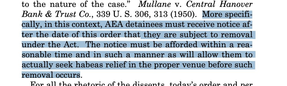 JUST IN: The Supreme Court has vacated Judge Boasberg's orders barring Trump's removals under ...