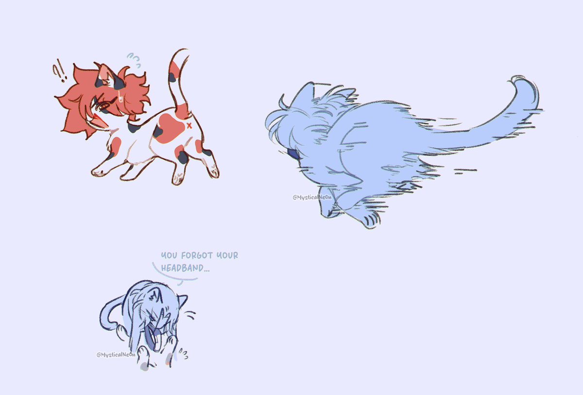 ディルック(原神) 「*tackles the pretty calico to the ground」|BOKE-カラス🐣🐣🏁COMMISSIONS ARE OPEN (0/2)!🏁のイラスト