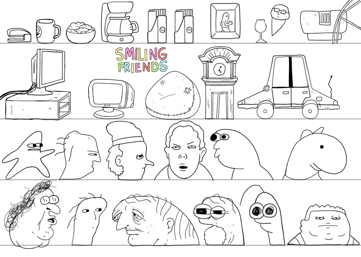 「Hello Smiling Friends fans. I made a funny little OC comic a」Milk Renの漫画