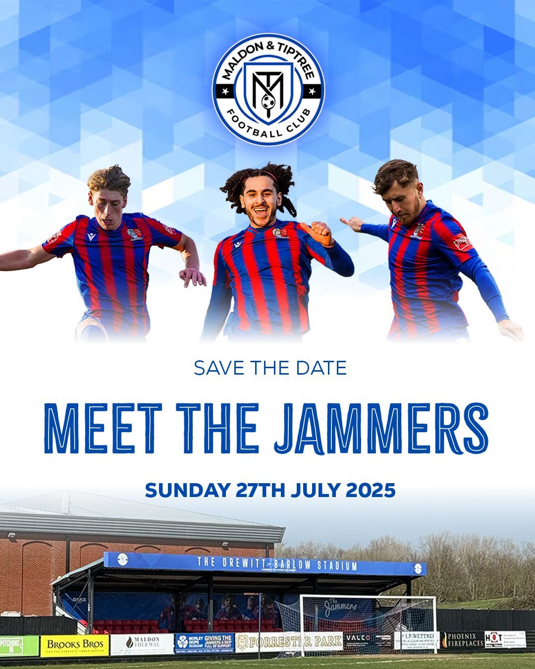 Tiptree Logo Maldon & Tiptree FC On X: "SAVE THE DATE! 📅⚽ Join Us