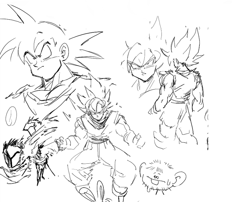 「goku doodles 」Pkの漫画