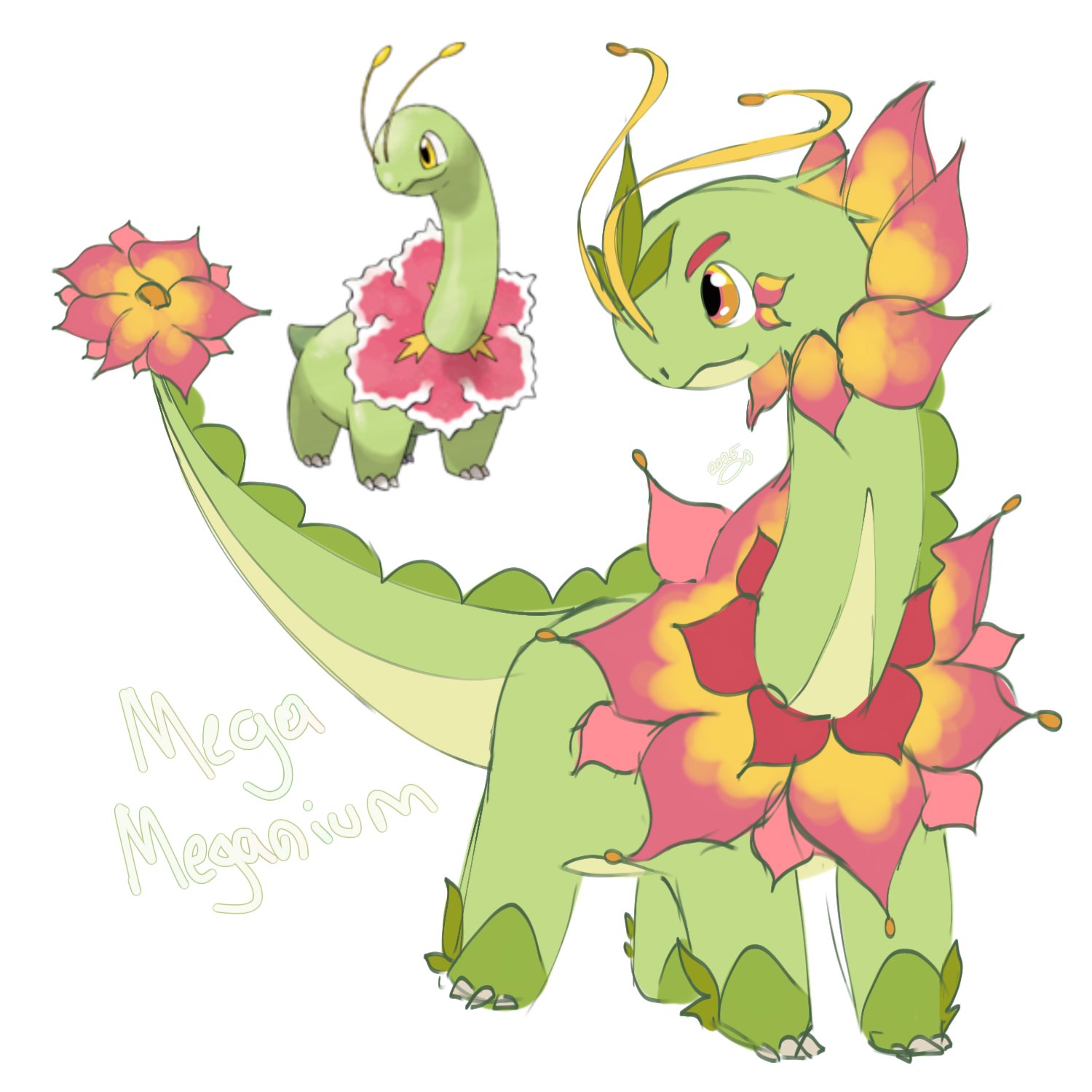 Meganium Mega Evolution Badafrart (OPEN COMMISSION) в X: „Meet