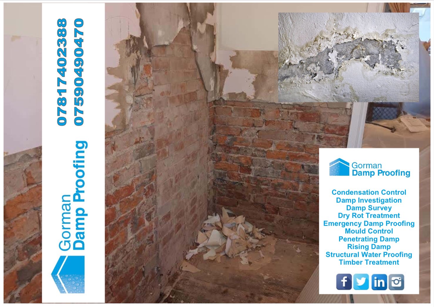 Damp Treatment Quotes Symptoms Of Penetrating Damp Southern Damp