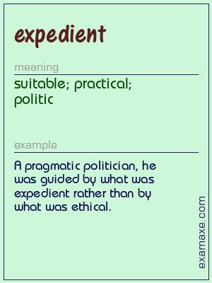 Expedient Meaning Expedient Word Stock Illustrations – 33 Expedient