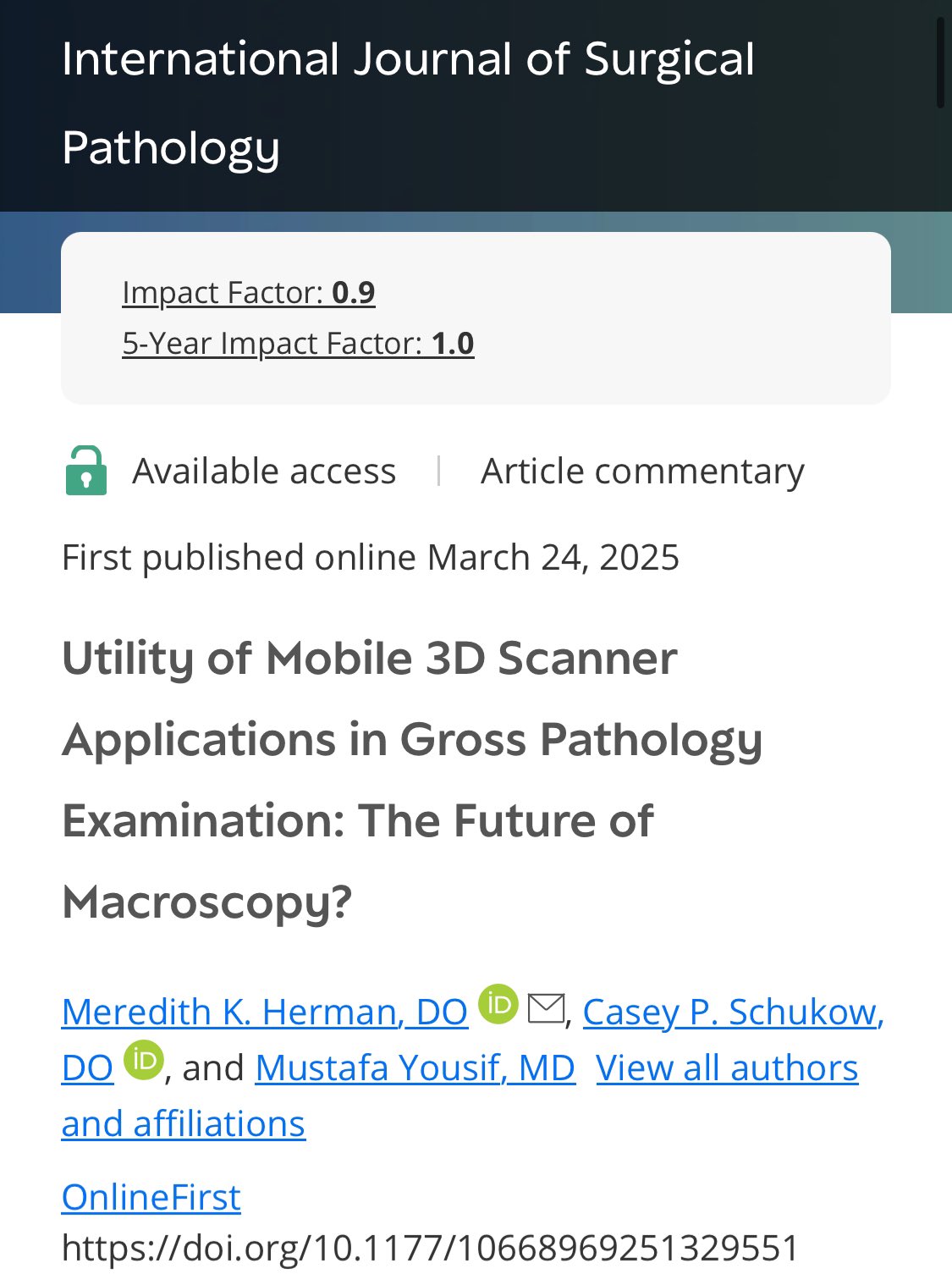 Histopathology Impact Factor