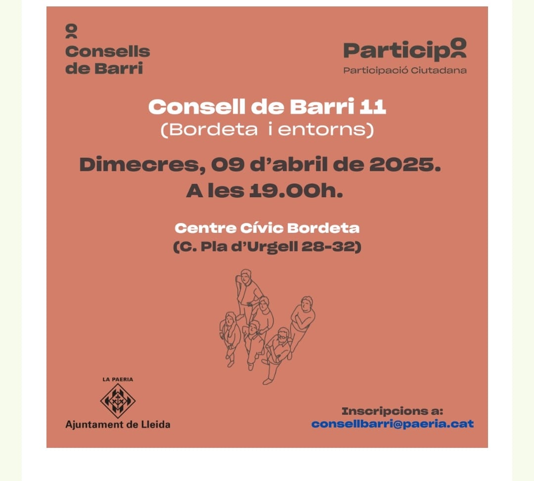 Consell de barri de la Bordeta de Ponent (@Consell_Bordeta) / Posts / X