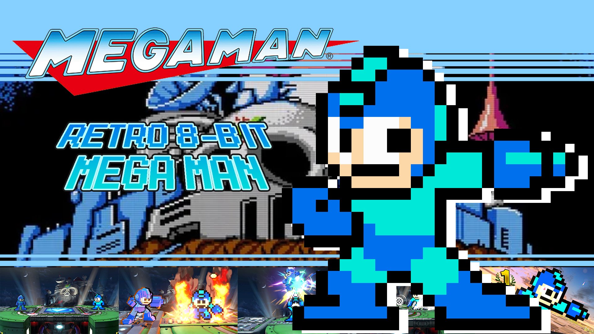 Mega Man Hd Wallpaper With Everyone