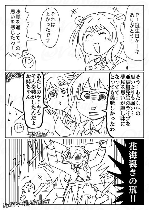 今日は学マスの花海咲季さんの誕生日をお祝いした？クソマンガを描きました。.. | バロガー@GSF02_6組24 さんのマンガ | ツイコミ(仮)