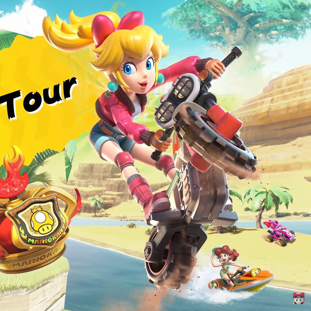 Princess Peach Mario Kart Logo