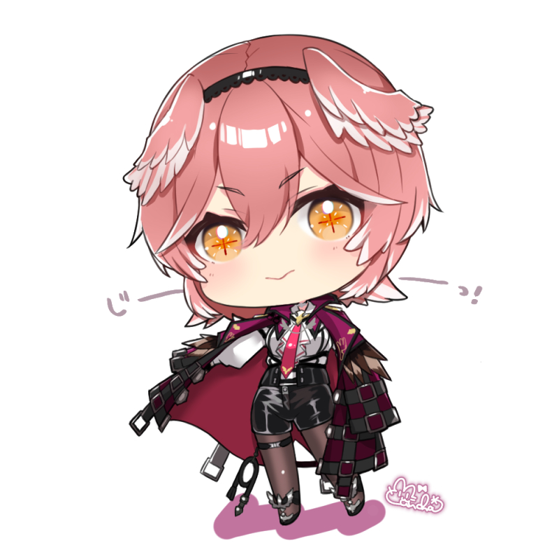 鷹嶺ルイ ,鷹嶺ルイ(通常) 「ホークアイっなルイちゃん#Luillust 」|ゆんちゃ*/お絵描きVtuber結乃りぼん💝のイラスト