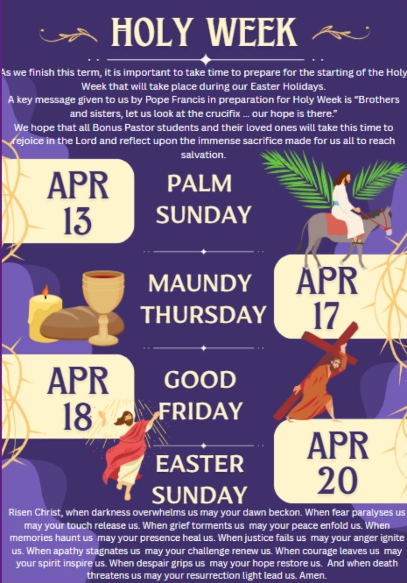 Welcome to Bonus Pastor Catholic College