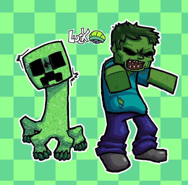 Dibujo De Zombie De Minecraft