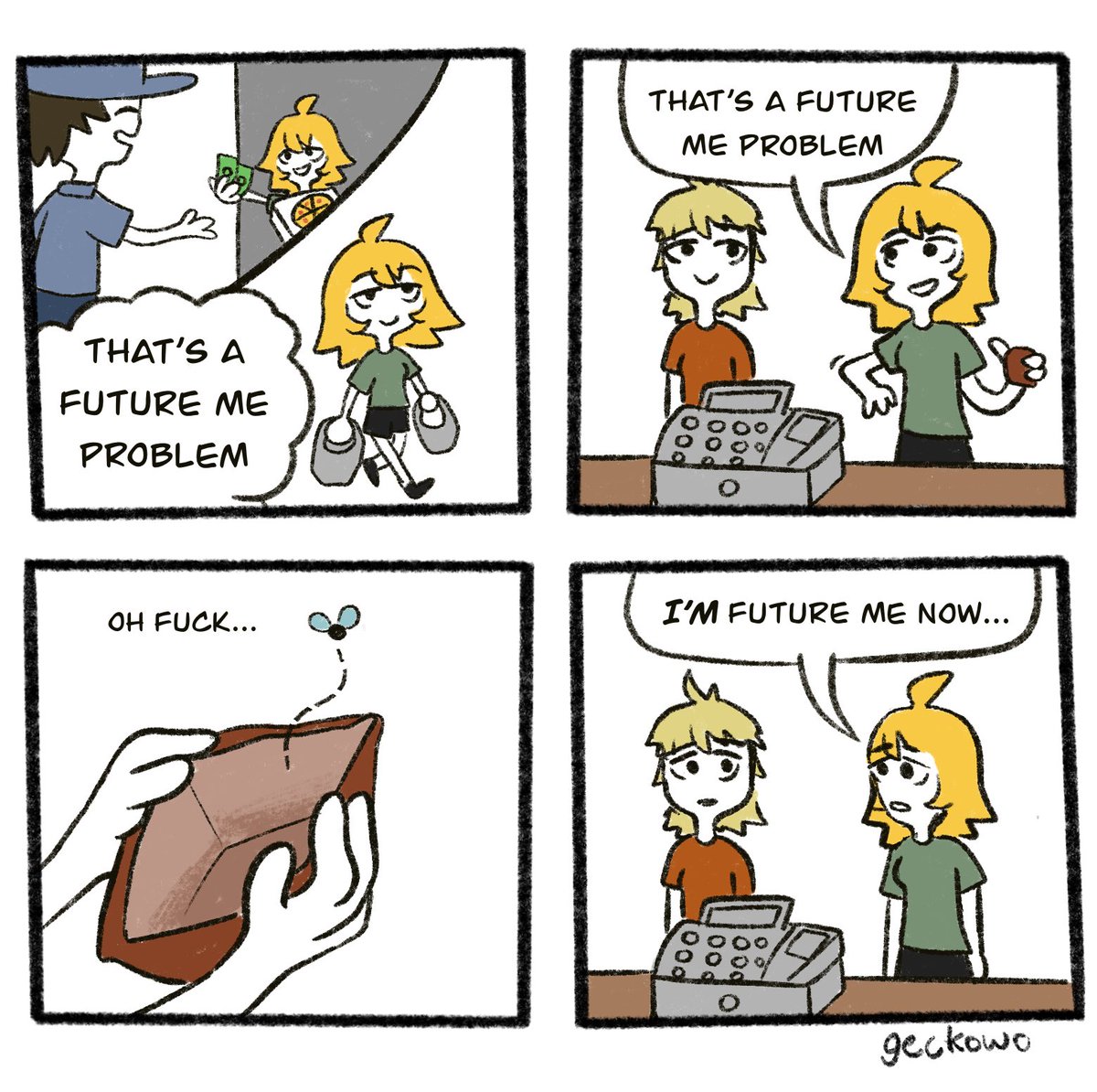 「future me problem 」claireの漫画